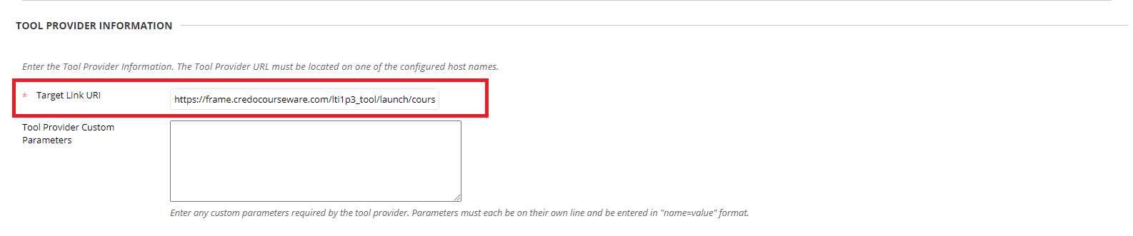 Blackboard: LTI 1.3 Tool Provider Setup – Credo Learning Tools